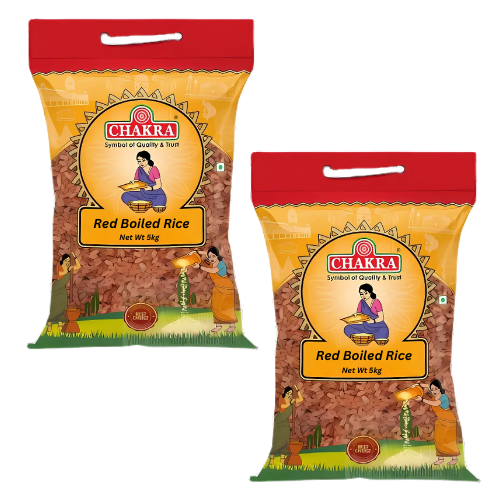 Buy Chakra Red Boiled / Matta Rice (Bundle of 2 x 5kg) Online at Best ...
