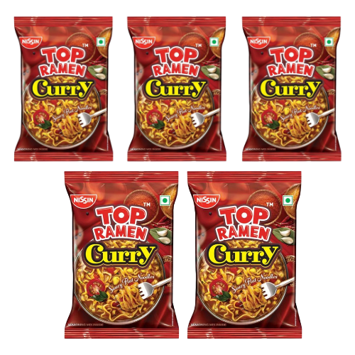 Buy Nissin Top Ramen Curry noodles (Bundle of 5 x 70g) Online at Best Price in Europe