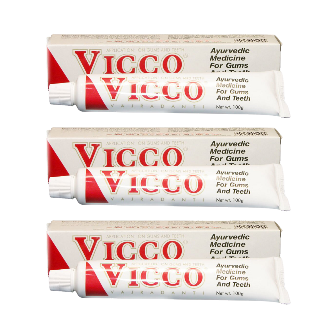 Buy Vicco Vajradanti Toothpaste (Bundle of 3 x 100g) Online at Best ...