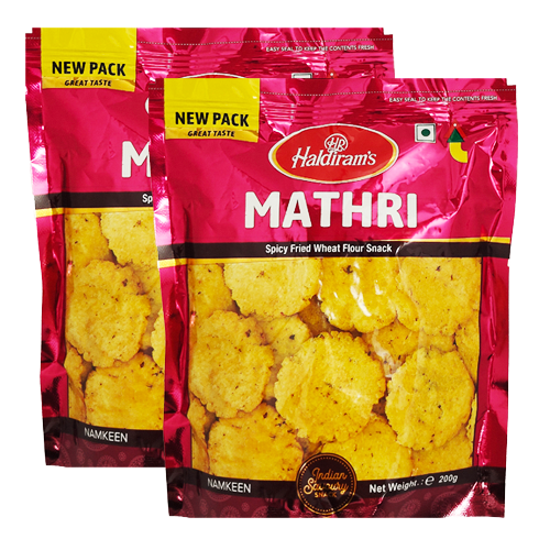 Buy Haldiram's Mathri (Bundle of 2 x 200g) Online at Best Price in Europe